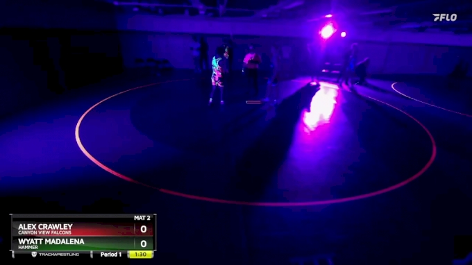 160 lbs Semifinal - Alex Crawley, Canyon View Falcons vs Wyatt Madalena ...