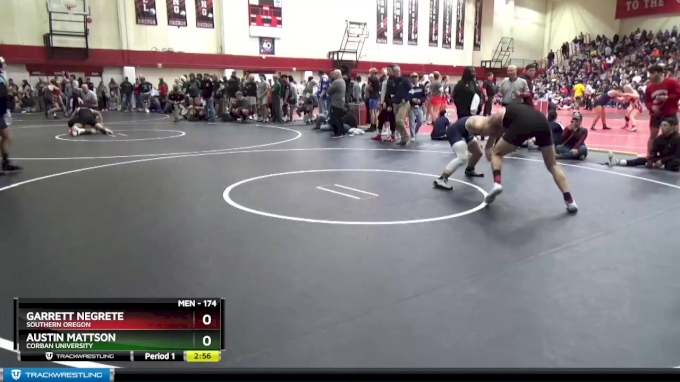 174 lbs Champ. Round 2 - Garrett Negrete, Southern Oregon vs Austin ...