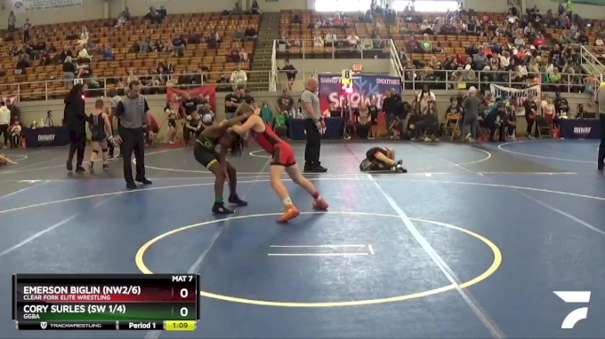 100 lbs Semifinal - Emerson Biglin (nw2/6), Clear Fork Elite Wrestling ...