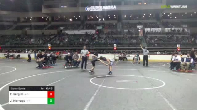 85 lbs Consolation - Eric Berg III, Hazlet Hawks vs Jaxon Marrugo, PV ...