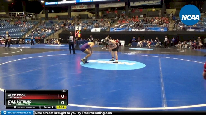165 lbs Prelim Round 2 - Alec Cook, West Liberty vs Kyle Botelho, San ...