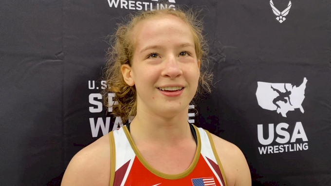 Cheyenne Frank, 16U Girls' Folkstyle Nationals Champion At 112 lbs.