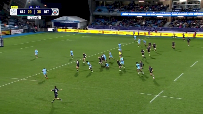 Tom Carr Smith Try for Bath - Castres vs Bath - 2025-26 Champions Cup ...
