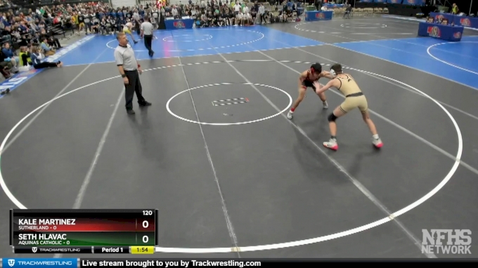 Seth Hlavac (Aquinas Catholic) over Kale Martinez (Sutherland)