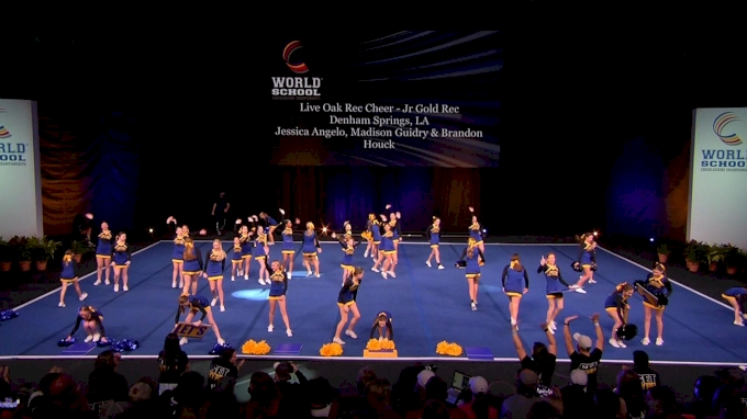 Live Oak Rec Cheer - Jr Gold Rec [2022 WSCC Traditional Rec 12Y] 2022 World School Cheerleading ...