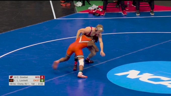 165 lb R32, Dee Lockett, Oklahoma State vs Cody Goebel, Wisconsin