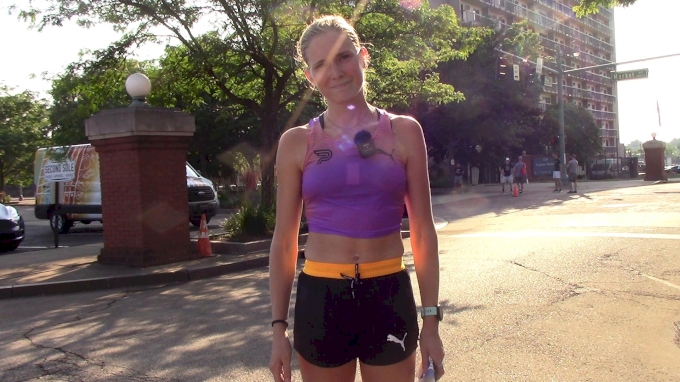 Molly Born reacts to 4th place finish at 2025 USATF Women's 6k Road ...