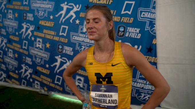 Michigan's Savannah Sutherland Keeps Dropping Time In The 400mH