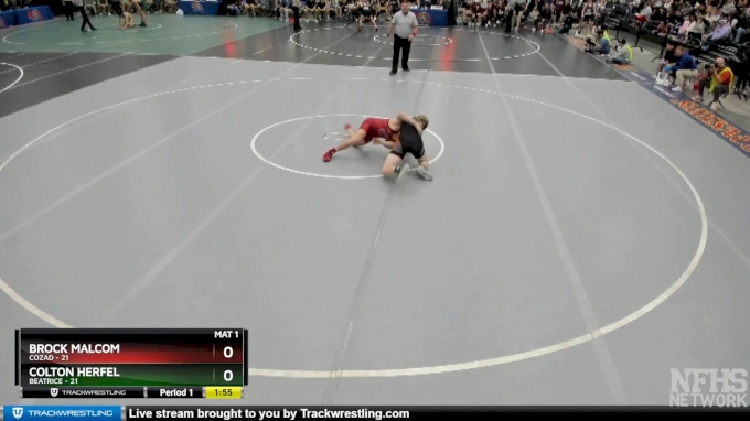 Brock Malcom (Cozad) over Colton Herfel (Beatrice)