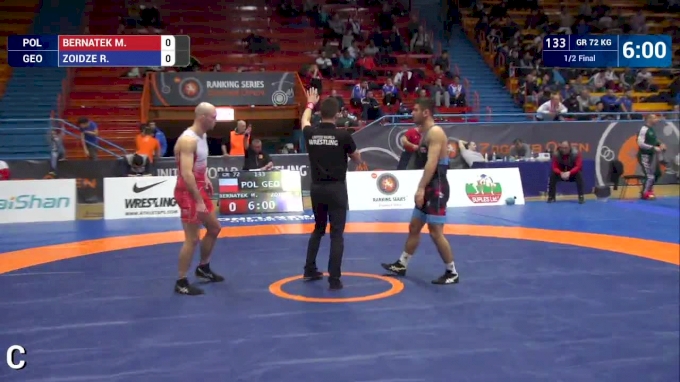 72kg Ramaz ZOIDZE (GEO) vs Mateusz Lucjan BERNATEK (POL)