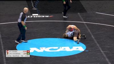 133 lb Semifinal, Vito Arujau, Cornell vs Ryan Crookham, Lehigh