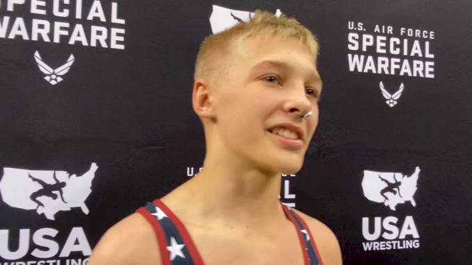 Gavin Landers, 16U Boys' Folkstyle Nationals Champion At 113 lbs.
