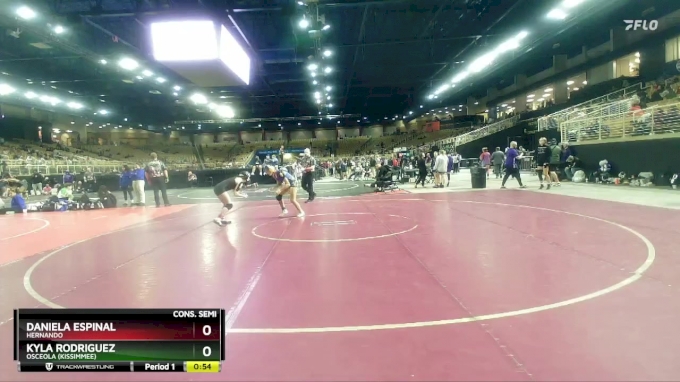 125 lbs Cons. Semi - Daniela Espinal, Hernando vs Kyla Rodriguez ...