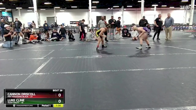 115 lbs Round 7 (8 Team) - Luke Cline, Team Shutt vs Cannon Driscoll ...