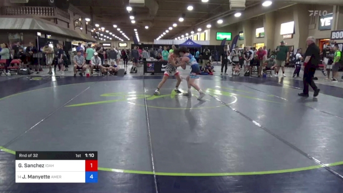 52 kg Rnd Of 32 - Gunner Sanchez, Idaho vs Jordan Manyette, American ...