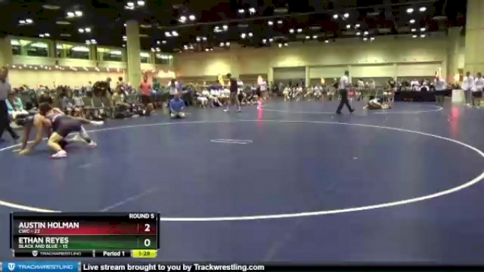 160 lbs Round 5 (10 Team) - Austin Holman, CWC vs Ethan Reyes, Black ...