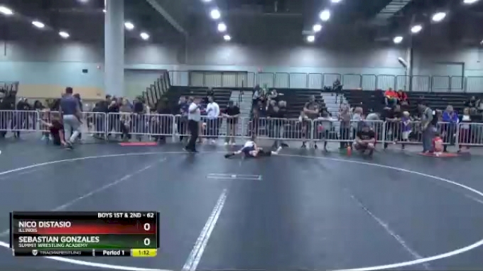 62 lbs Cons. Round 3 - Nico Distasio, Illinois vs Sebastian Gonzales ...