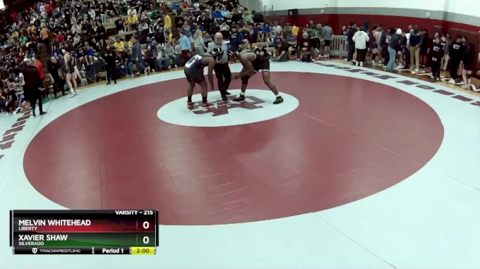 215 lbs Champ. Round 1 - Melvin Whitehead, Liberty vs Xavier Shaw ...