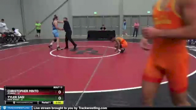 152 lbs Round 3 (8 Team) - Christopher Minto, Florida vs Tyler Sagi ...