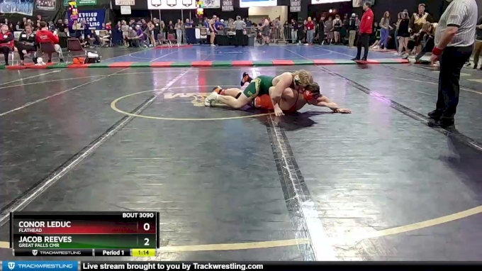 AA - 205 lbs Champ. Round 1 - Conor Leduc, Flathead vs Jacob Reeves ...