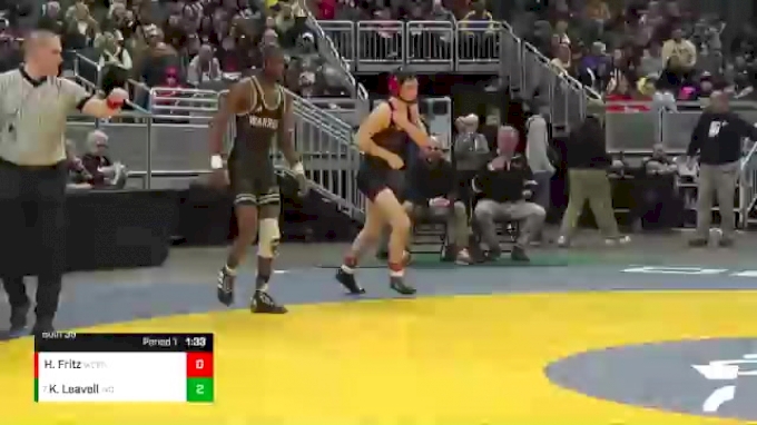 132 lbs Champ. Round 1 - Kyrel Leavell, Warren Central vs Hayden Fritz ...