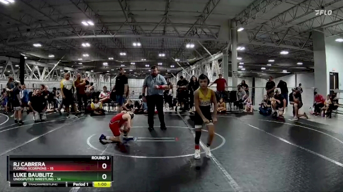 68 lbs Round 3 (8 Team) - RJ Cabrera, Florida Scorpions vs Luke ...
