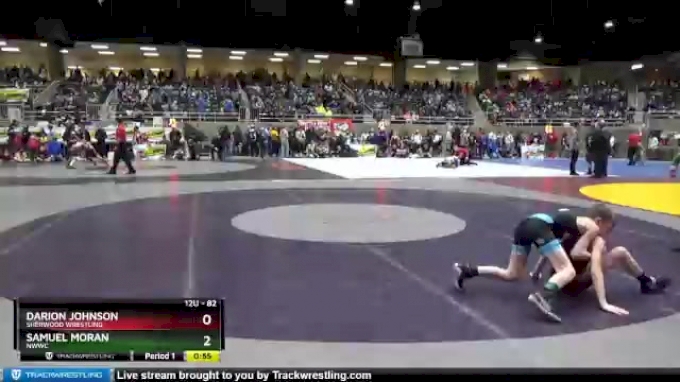 82 lbs Champ. Round 2 - Samuel Moran, NWWC vs Darion Johnson, Sherwood ...