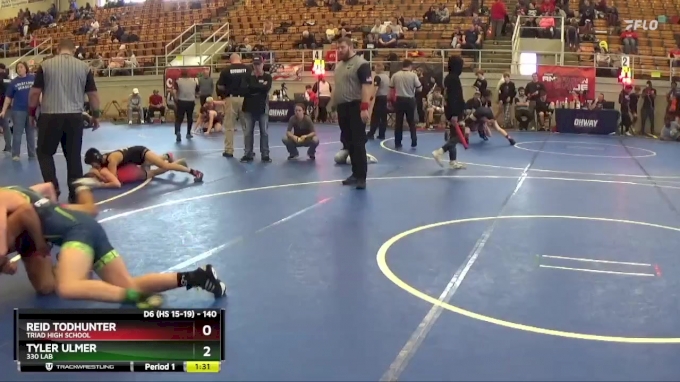 140 lbs 1st Place Match - Tyler Ulmer, 330 Lab vs Reid Todhunter, Triad ...