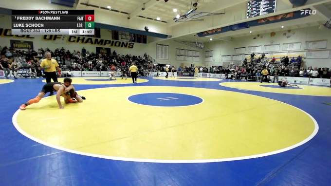 129 lbs Round Of 16 - Freddy Bachmann, Faith Christian (PA) vs Luke ...