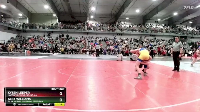 130 lbs Champ. Round 2 - Alex Williams, FH Jr Vikings Wrestling Club ...