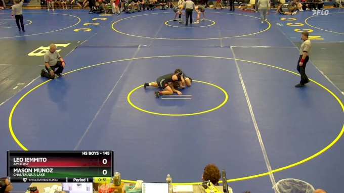 145 lbs Cons. Round 3 - Leo Iemmito, Amherst vs Mason Munoz, Chautauqua ...