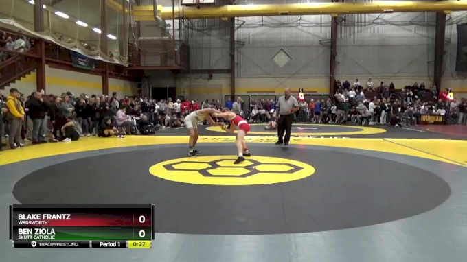 106 lbs Cons. Round 3 - Ben Ziola, Skutt Catholic vs Blake Frantz ...