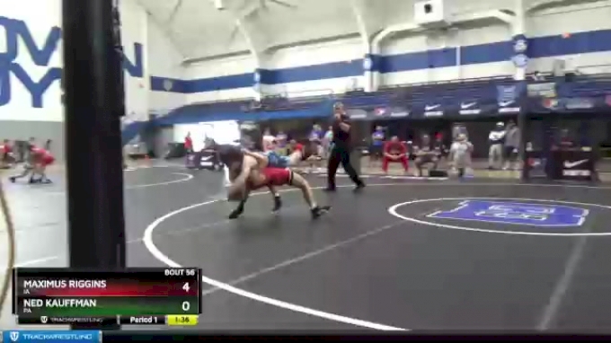 57 lbs 3rd Place Match - Maximus Riggins, IA vs Ned Kauffman, PA