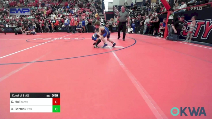 52 lbs Consi Of 8 #2 - Caleb Hall, Newkirk Takedown Club vs Xander ...