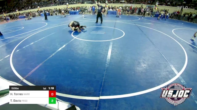155 lbs Round Of 32 - Hunter Torres, Warrior Trained Wrestling vs ...