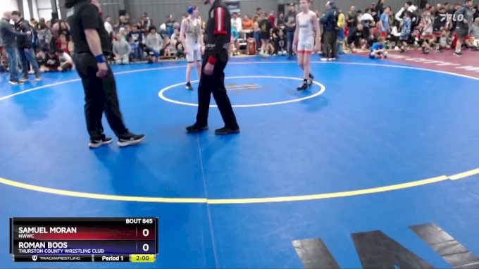 102 lbs Quarterfinal - Samuel Moran, NWWC vs Roman Boos, Thurston ...