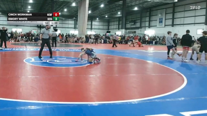70 lbs Round 3 (4 Team) - Emory White, NOVA WRESTLING CLUB vs Cinch ...