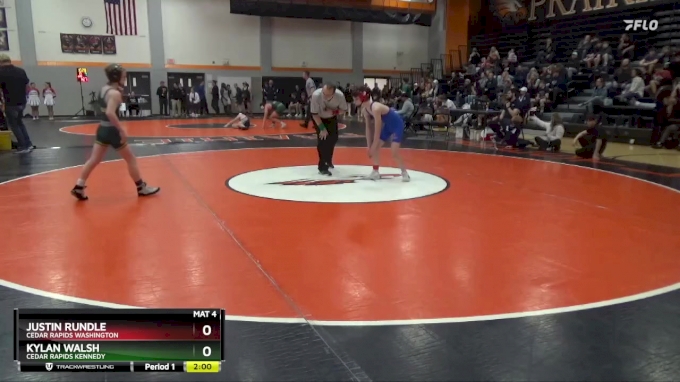 106 lbs Quarterfinal - Justin Rundle, Cedar Rapids Washington vs Kylan ...