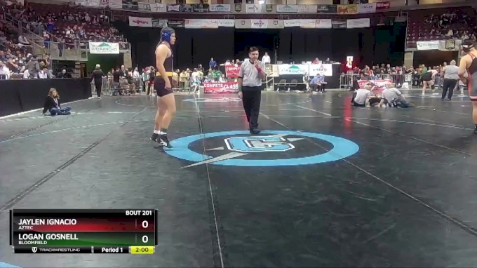 4A 215 lbs Quarterfinal - Jaylen Ignacio, Aztec vs Logan Gosnell ...