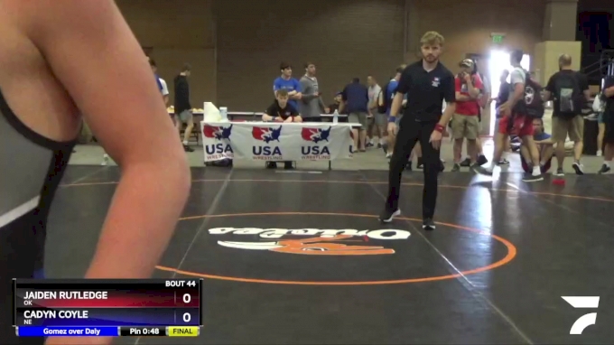 113 lbs Quarterfinal - Jaiden Rutledge, OK vs Cadyn Coyle, NE