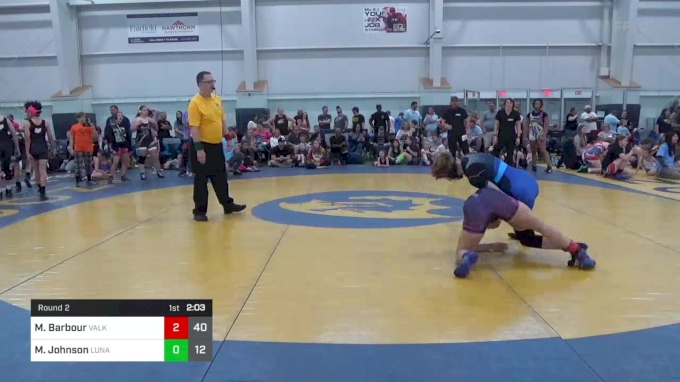 140 lbs Round 2 - Maleah Barbour, Valkyrie Girls WC vs Miya Johnson ...