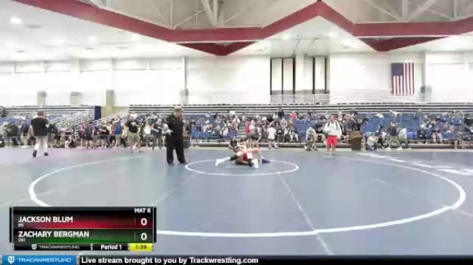 120 lbs Champ. Round 1 - Jackson BLum, MI vs Zachary Bergman, OH