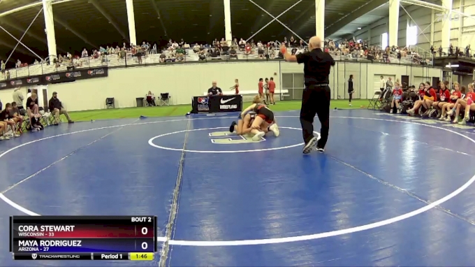 102 lbs Round 1 (8 Team) - Cora Stewart, Wisconsin vs Maya Rodriguez ...