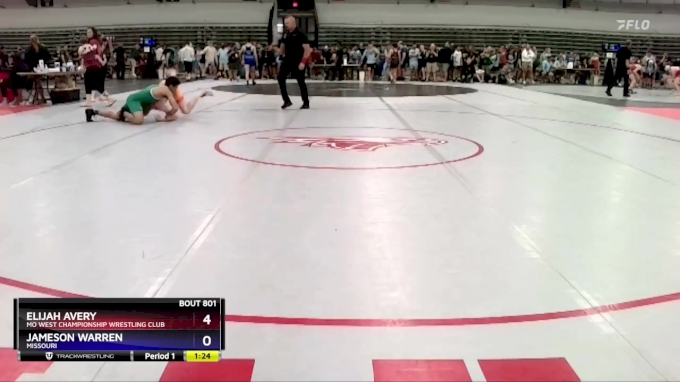 144 lbs Champ. Round 1 - Elijah Avery, MO West Championship Wrestling ...