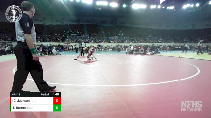 4A-113 lbs Quarterfinal - Cooper Jackson, TUTTLE vs Triston Barnes, MADILL