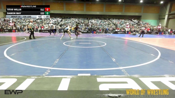 126 lbs Round Of 32 - Titus Willis, Falcon Wrestling vs Damon May ...