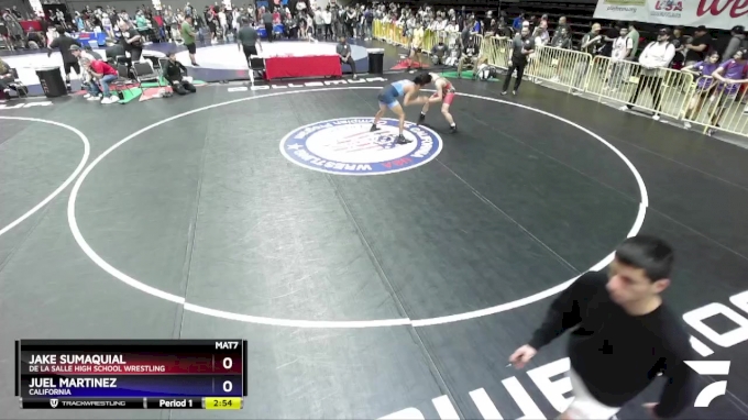 138 lbs Cons. Round 1 - Jake Sumaquial, De La Salle High School ...