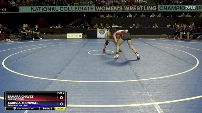116 lbs Quarterfinal - Samara Chavez, King University vs Karissa ...
