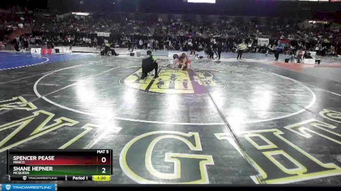182 lbs Quarterfinal - Shane Hepner, McQueen vs Spencer Pease, Minico