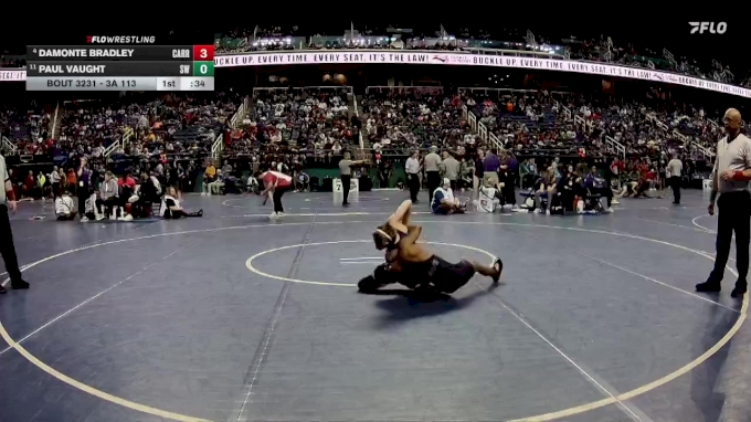 3A 113 lbs Cons. Round 2 - Paul Vaught, Swansboro High School vs ...